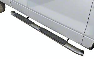 Tacoma 4X Series 4-Inch Oval Side Step Bars; Rocker Mount; Black (24-26 ...