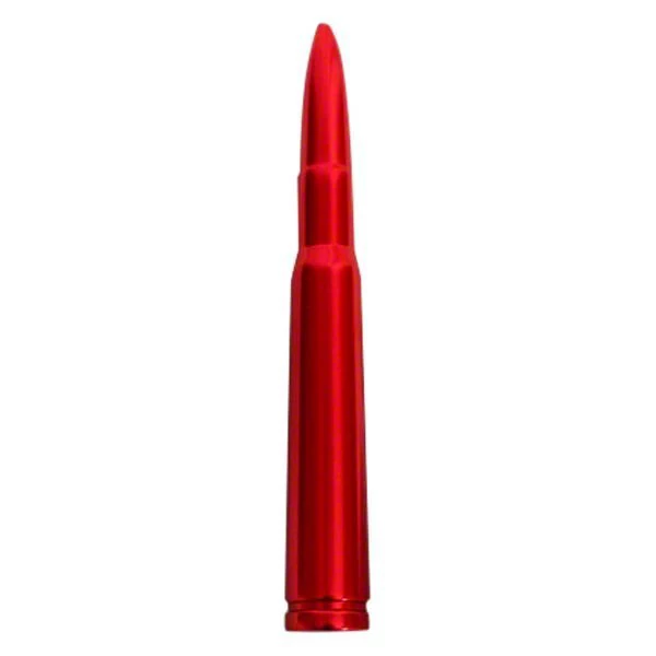 Tacoma 50 Cal Bullet Antenna; 5-Inch; Red (Universal; Some Adaptation ...