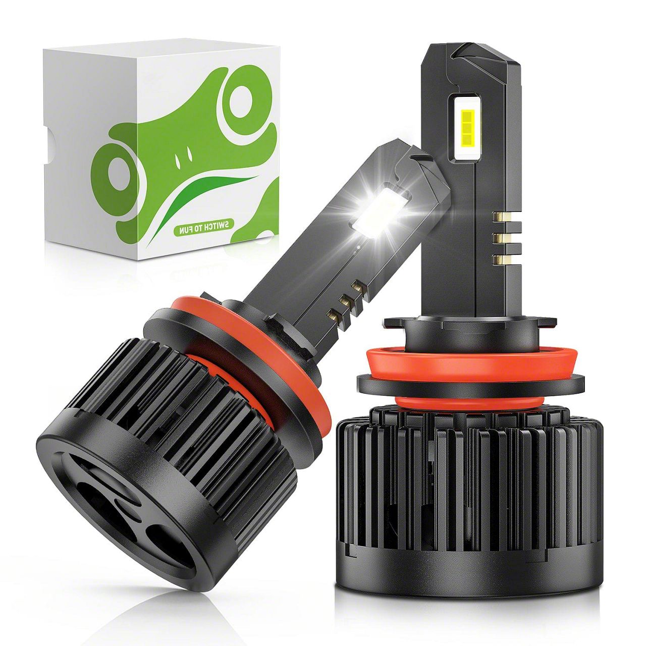 Tacoma 6000K Cool White LED Headlight Bulbs; H11/H9/H8 (16-19 Tacoma) - Free Shipping