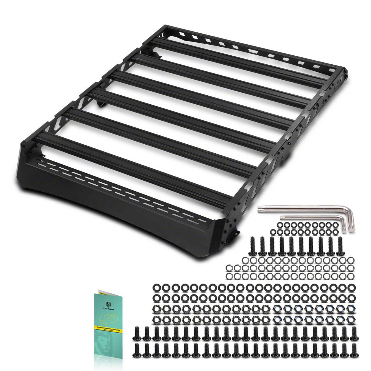 Tacoma Aluminum Alloy Roof Rack; Black (05-23 Tacoma Double Cab) - Free ...