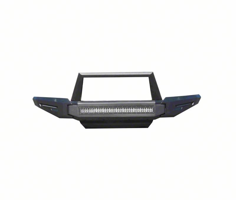 Tacoma Armour II Heavy Duty Front Bumper with Bullnose, Skid Plate and ...