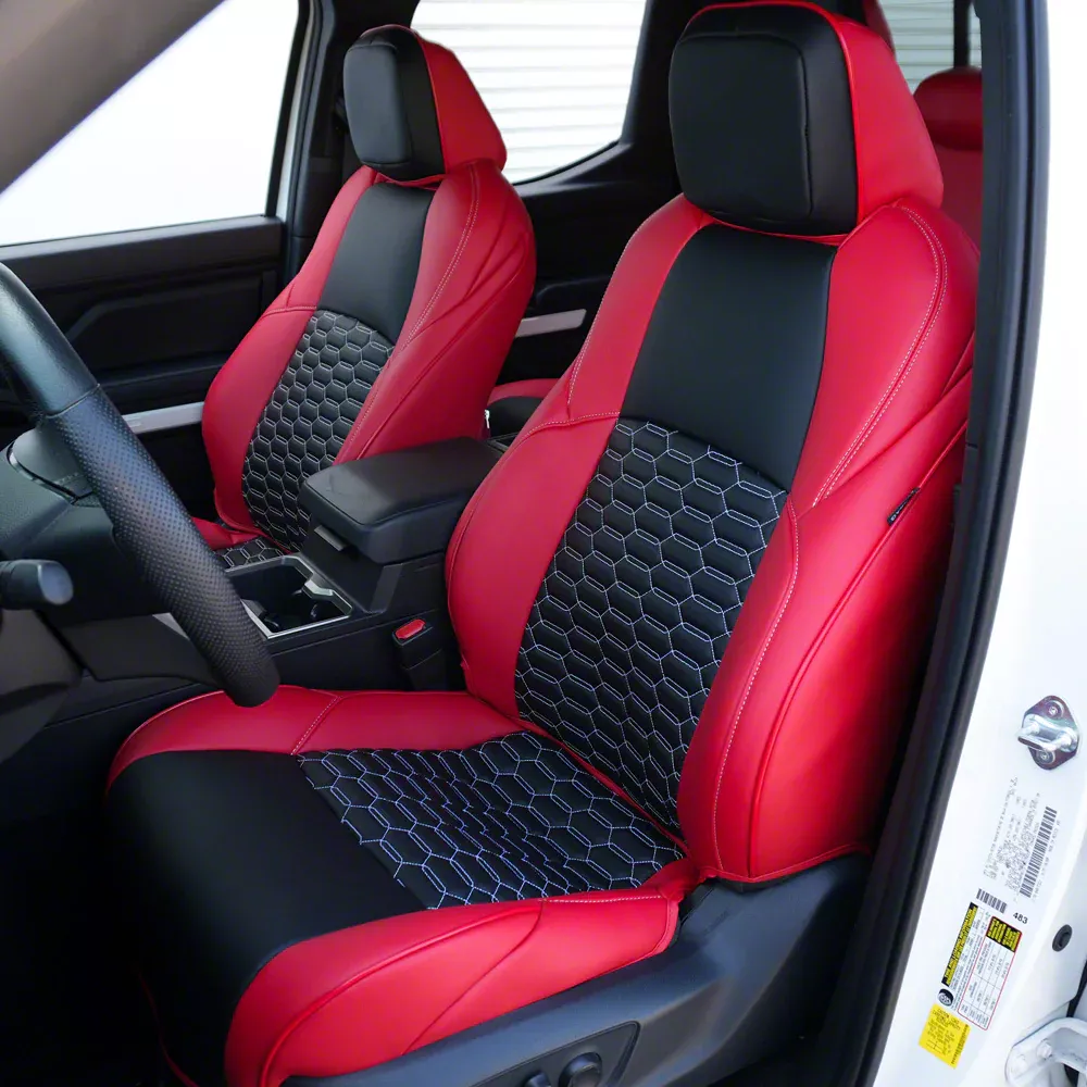 Kustom Interior Tacoma Premium Artificial Leather Front and Rear Seat ...