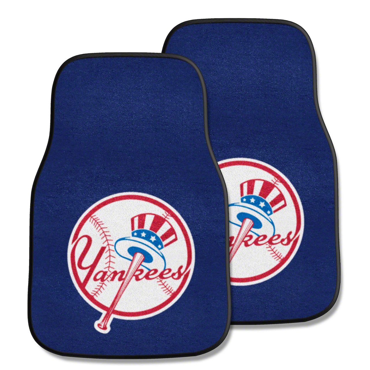 Tacoma Carpet Front Floor Mats with New York Yankees Logo; Navy ...