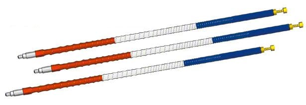 Tacoma CB Antenna with Tuneable Tip; 3-Foot; Red/White/Blue (Universal ...