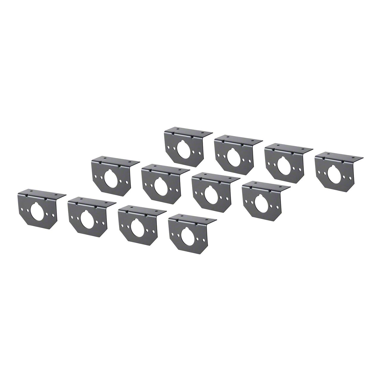 Tacoma Connector Mounting Bracket for 4-Way and 6-Way Round; 12-Pack