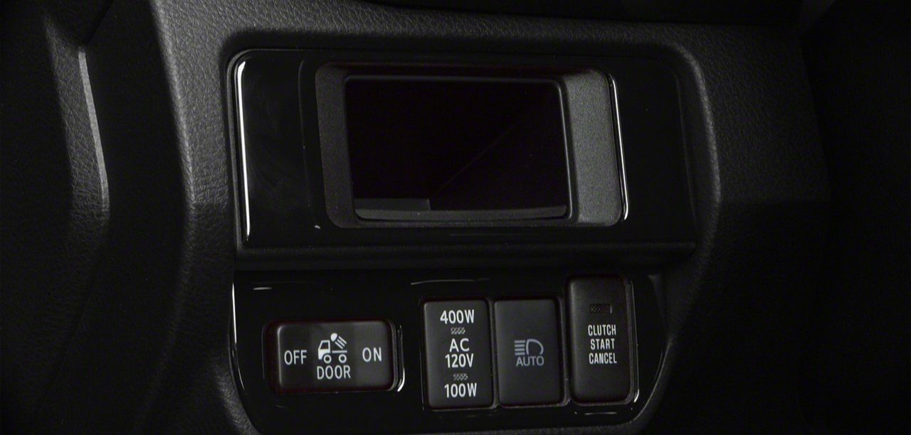 Tacoma Dim Light 3-Switch Control Accent Trim; Gloss Black (16-23 ...