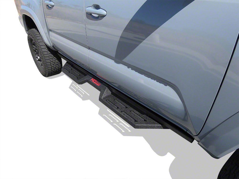 Tacoma Drop Down Style Nerf Side Step Bars; Matte Black (05-23 Tacoma ...
