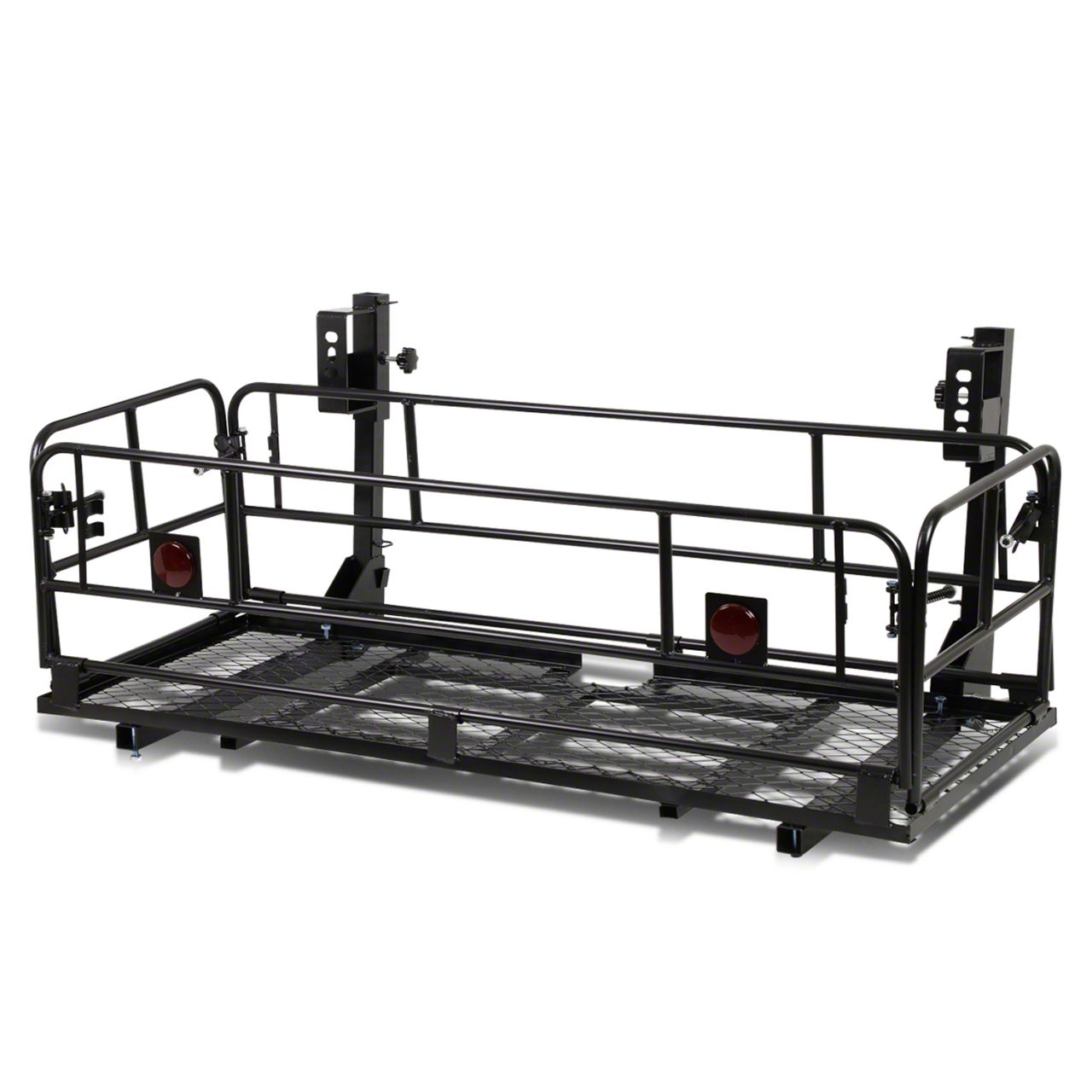 Tacoma Dual Arm Mount Collapsable Cargo Rack; Black (Universal; Some ...