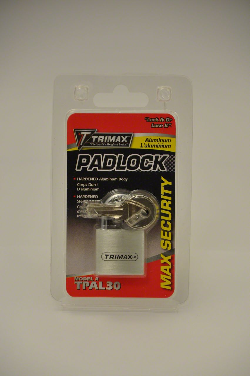 Tacoma Dual Locking Solid Aluminum Body Padlock; 30mm x 28mm - Free ...