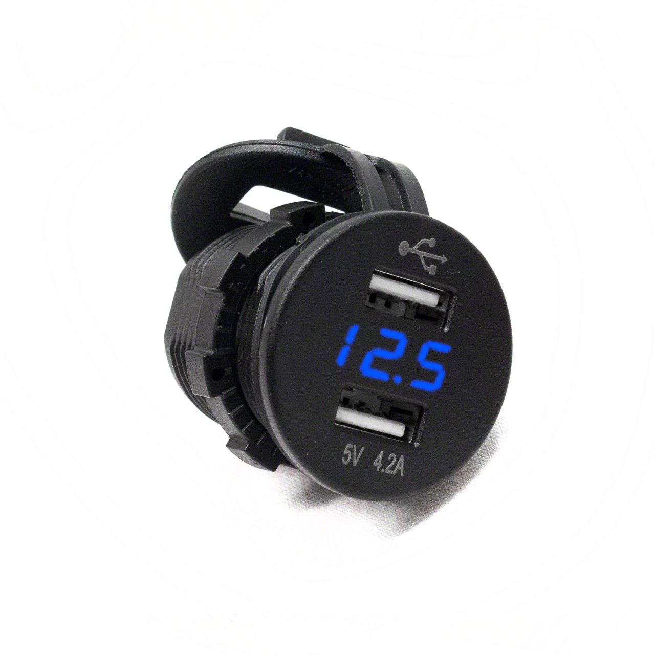 Tacoma Dual Port Voltmeter Socket with USB Ports (Universal; Some ...