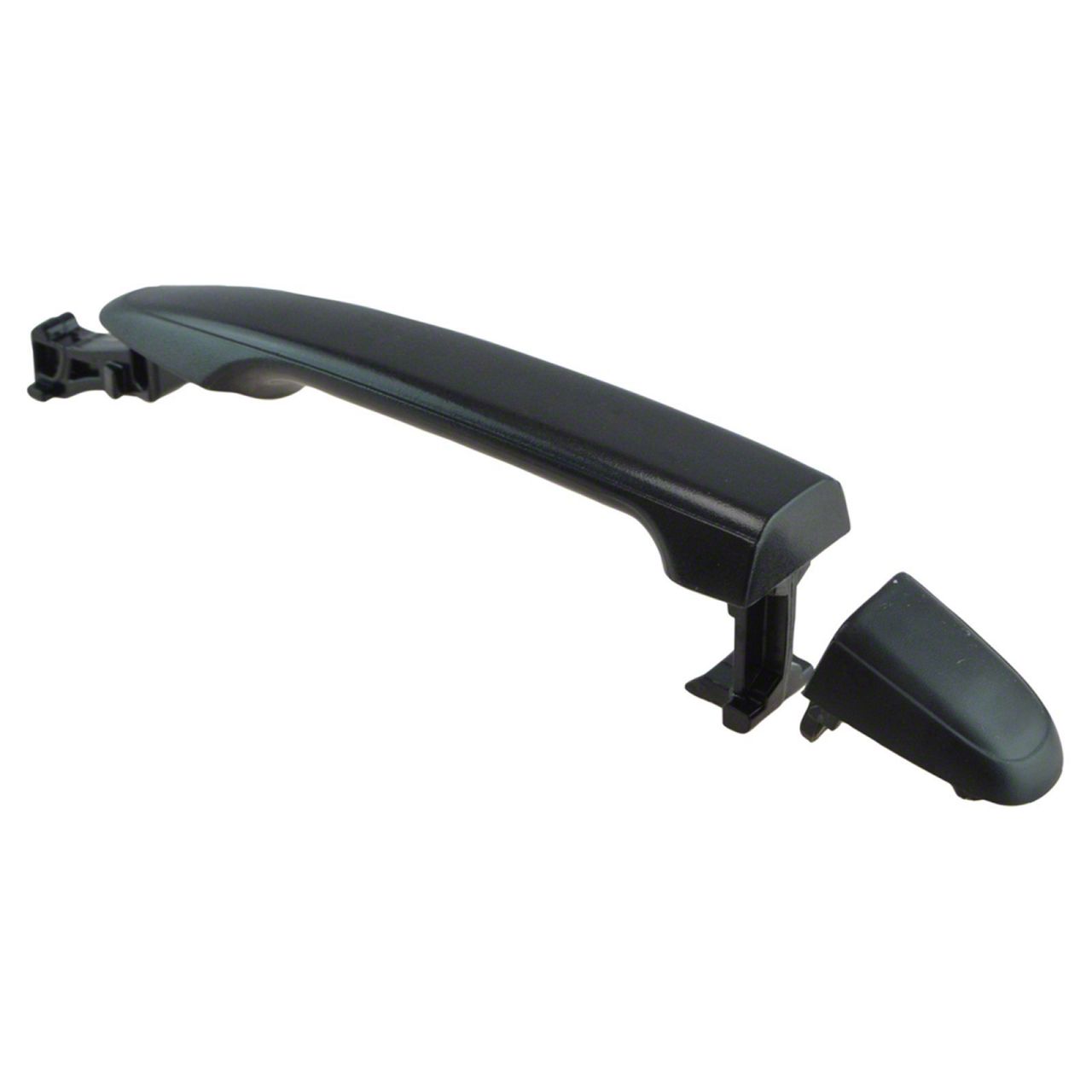 Tacoma Exterior Door Handles; Rear; Black (05-15 Tacoma Double Cab ...