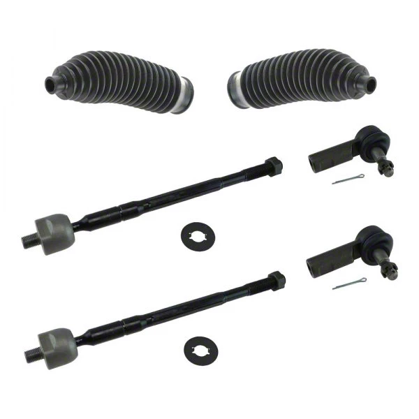 Tacoma Front Inner and Outer Tie Rods with Rack and Pinion Bellows (05 ...