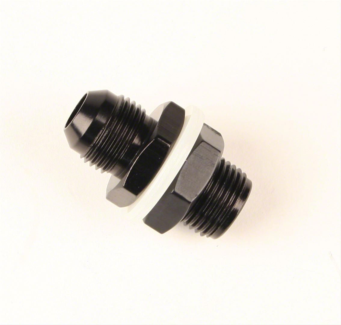 Tacoma Fuel Cell Bulkhead; -6AN; Black - Free Shipping