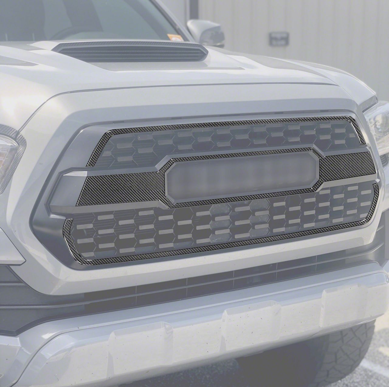 Tacoma Grille Accent Trim; Forged Carbon Fiber (16-23 Tacoma TRD Pro ...