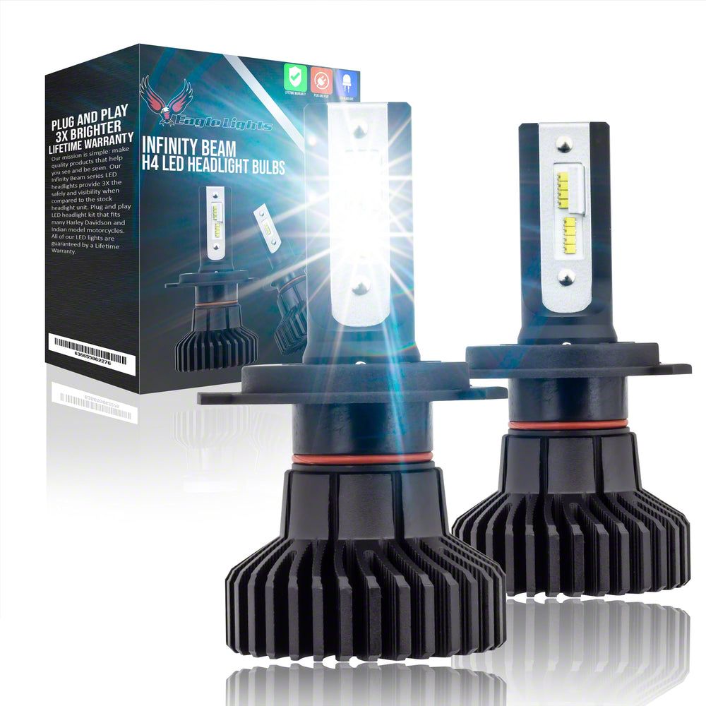 Tacoma Infinity Beam LED Headlight Bulbs; H4 - Free Shipping