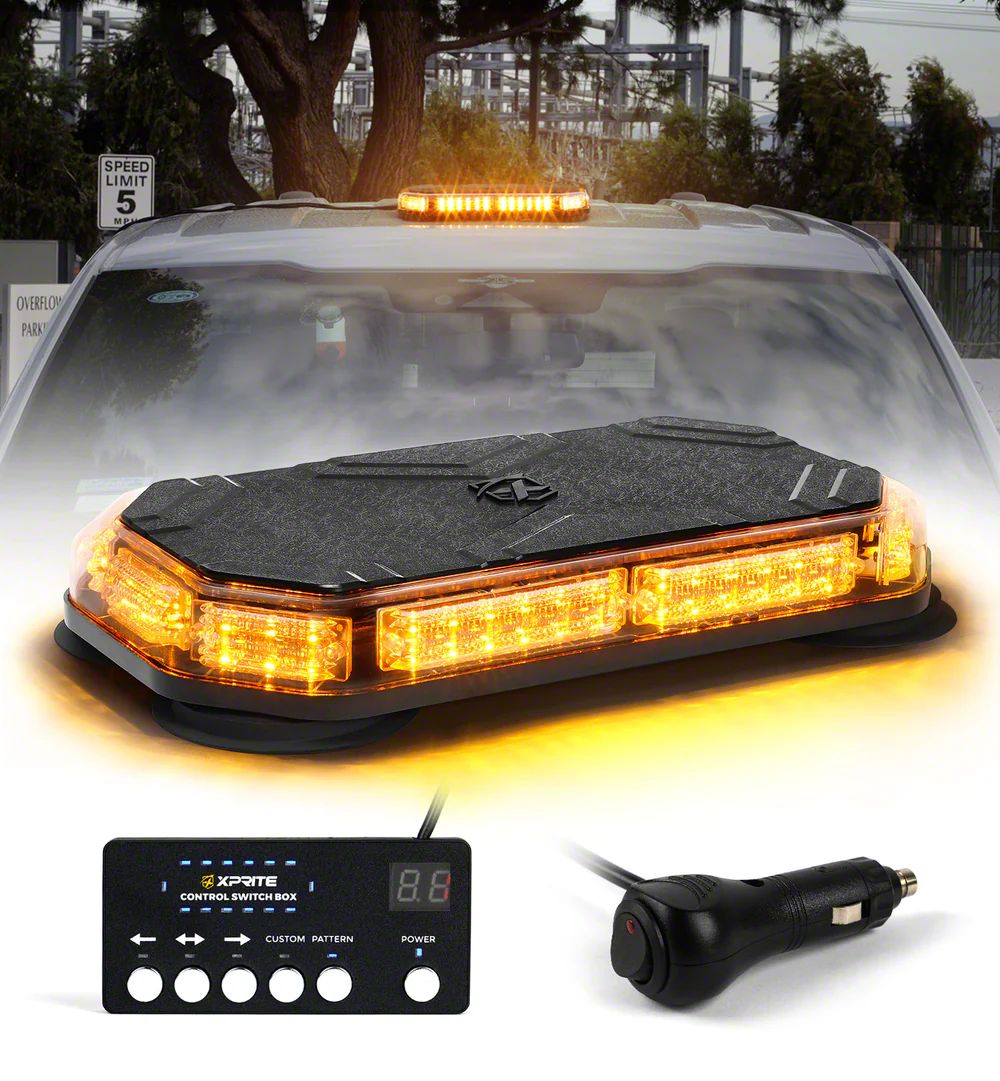 Tacoma LED Emergency Tall Strobe Light with Magnetic Mount; Amber ...