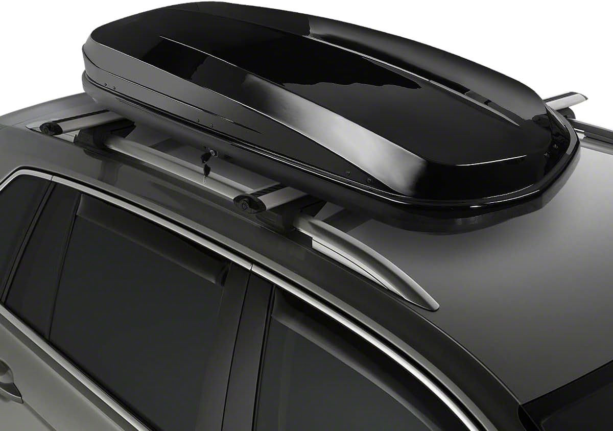 Tacoma Lockable Roof Top Cargo Box; Glossy Black (Universal; Some ...