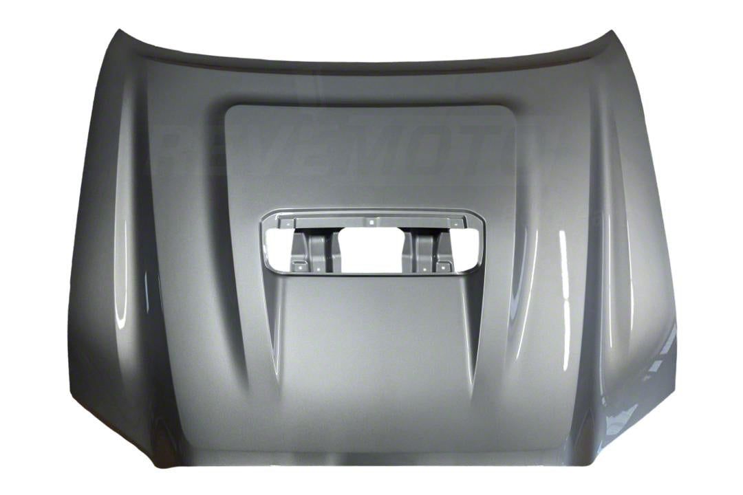 Replacement Aftermarket Hood with Scoop Opening Silver Metallic 16 23 Tacoma
