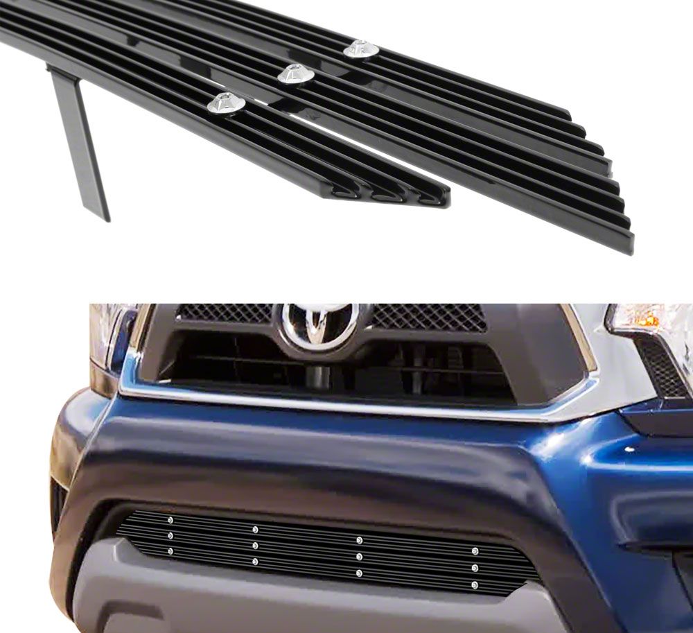 Tacoma Rugged Billet Grille Overlay; Black (12-15 Tacoma, Excluding X ...