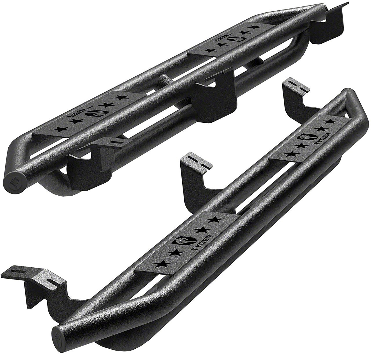Tacoma Star Armor Side Step Bars; Textured Black (05-23 Tacoma Access ...