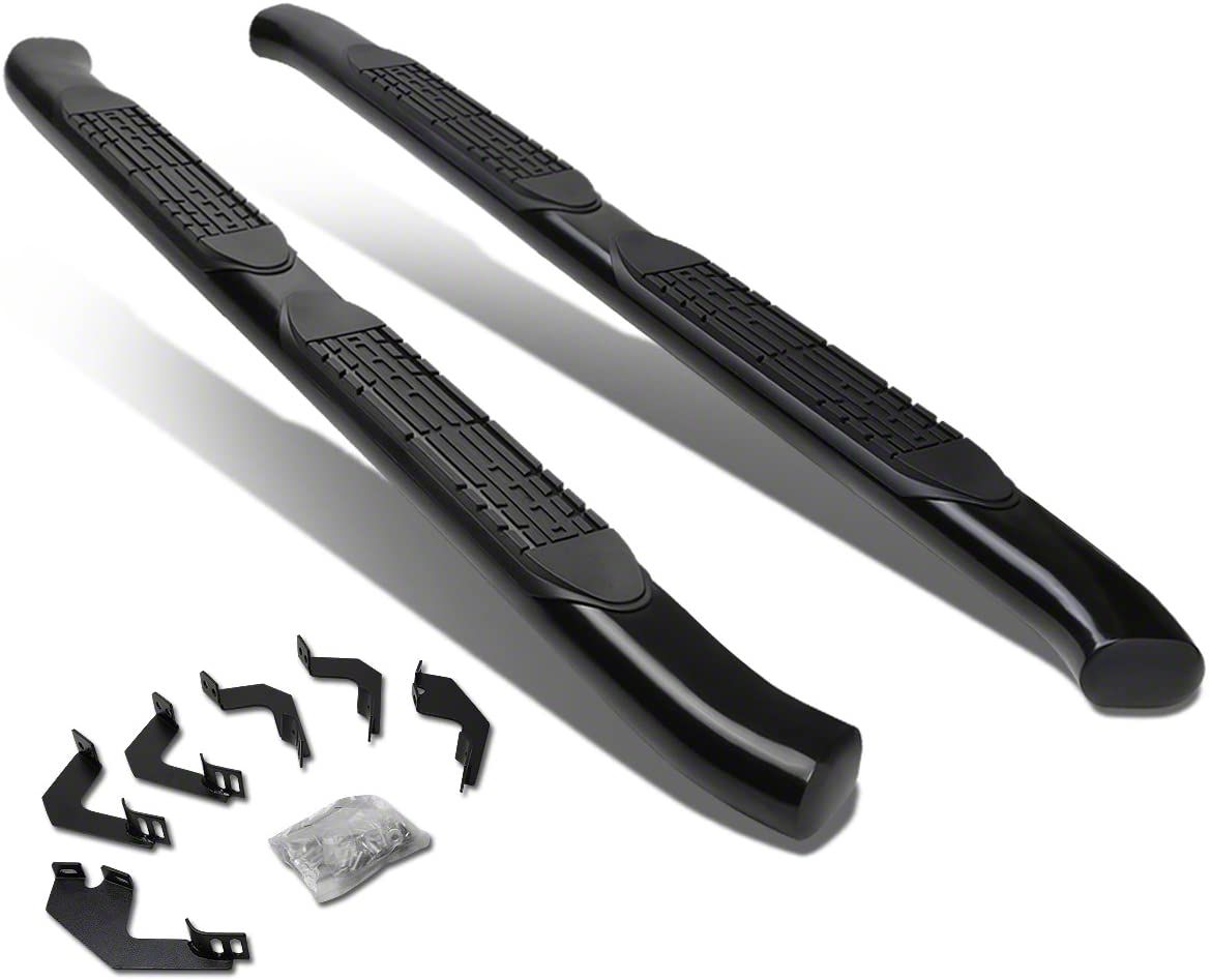 Tacoma 4-Inch Nerf Side Step Bars; Black (05-23 Tacoma Access Cab ...