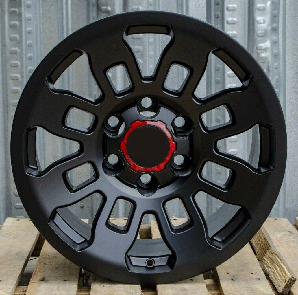Tacoma TR2 Matte Black 6-Lug Wheel; 17x9; 0mm Offset (16-23 Tacoma ...