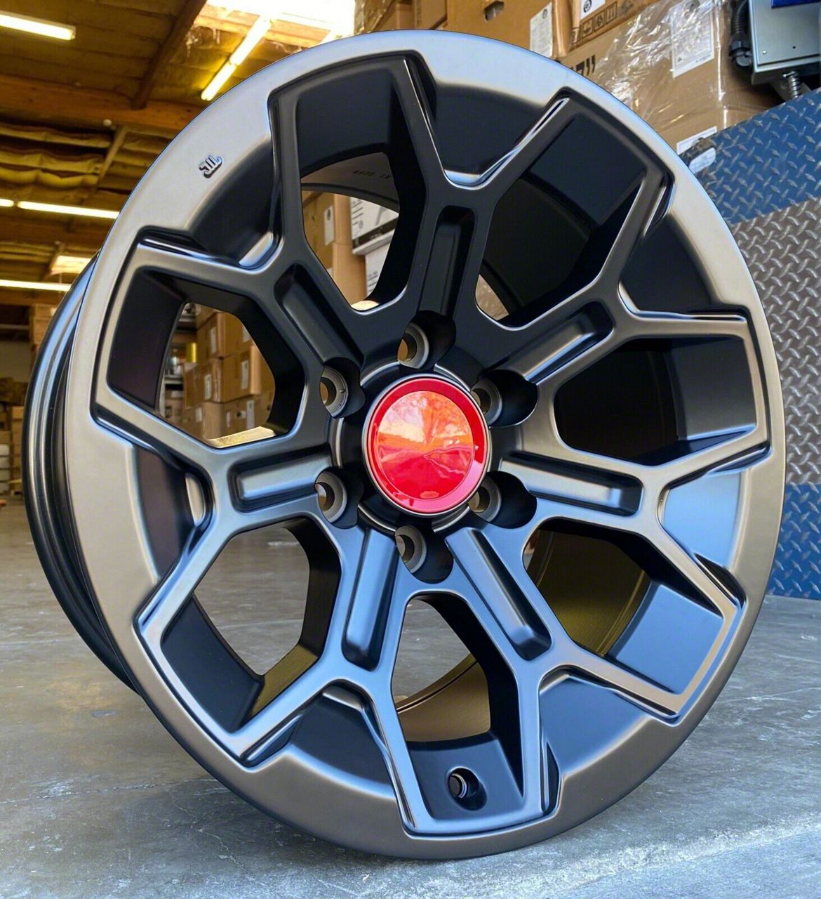 Tacoma TR8 Matte Black 6-Lug Wheel; 17x9; 0mm Offset (16-23 Tacoma ...