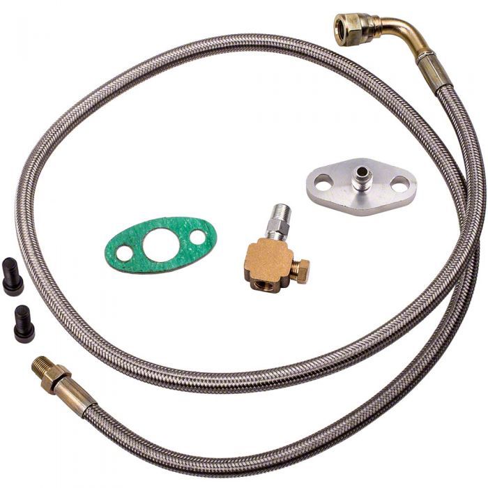 Tacoma Turbo Oil Feed Line Kit; 41-Inch (Universal; Some Adaptation May ...