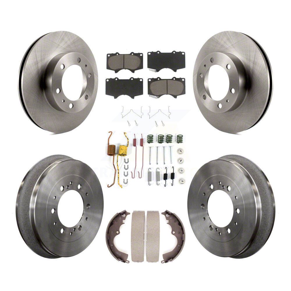 Tacoma Vented 6-Lug Brake Rotor, Ceramic Pad, Drum, Shoe and Spring Kit ...