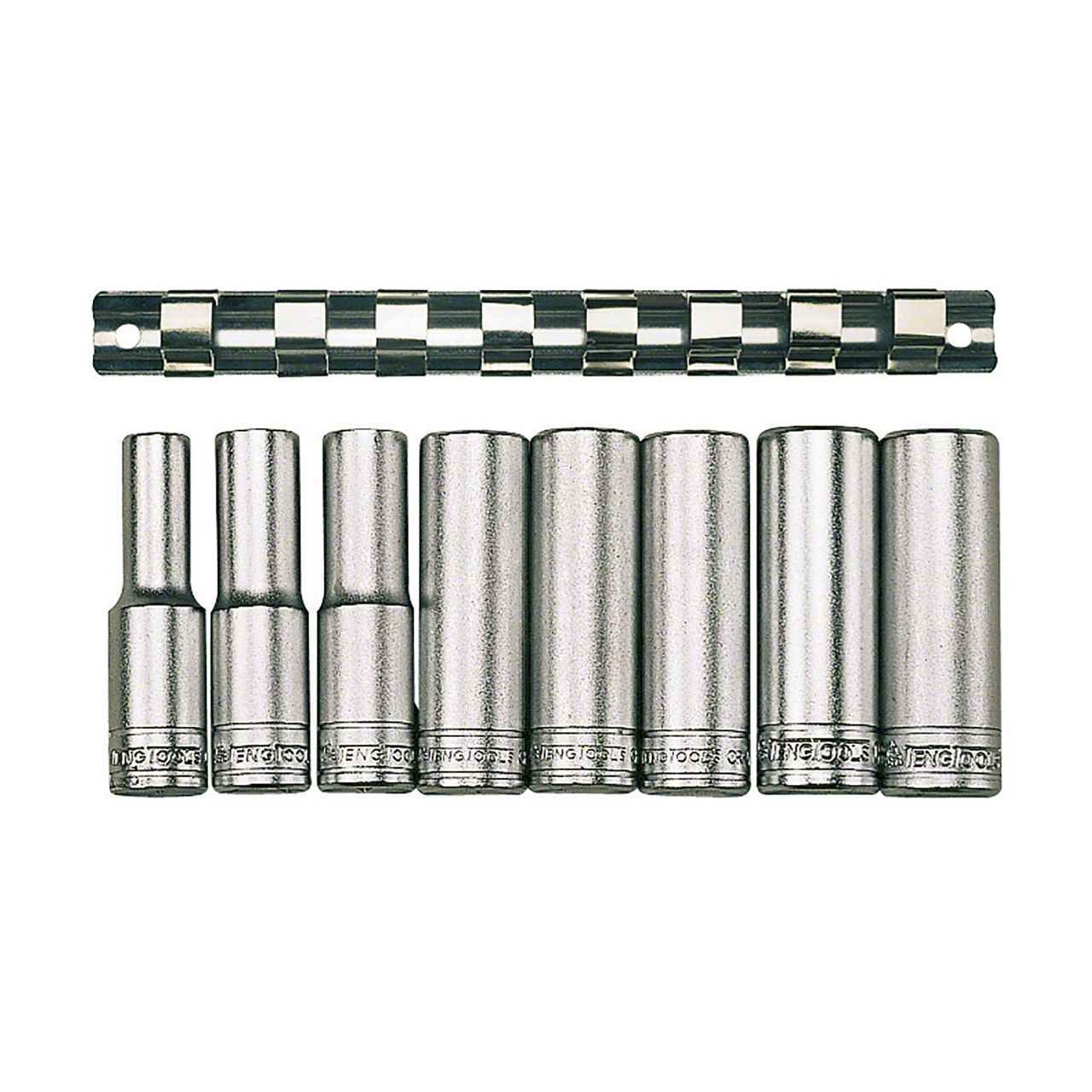 Teng Tools Universal XT 1/2-Inch Drive Metric 12-Point Deep Socket Set ...