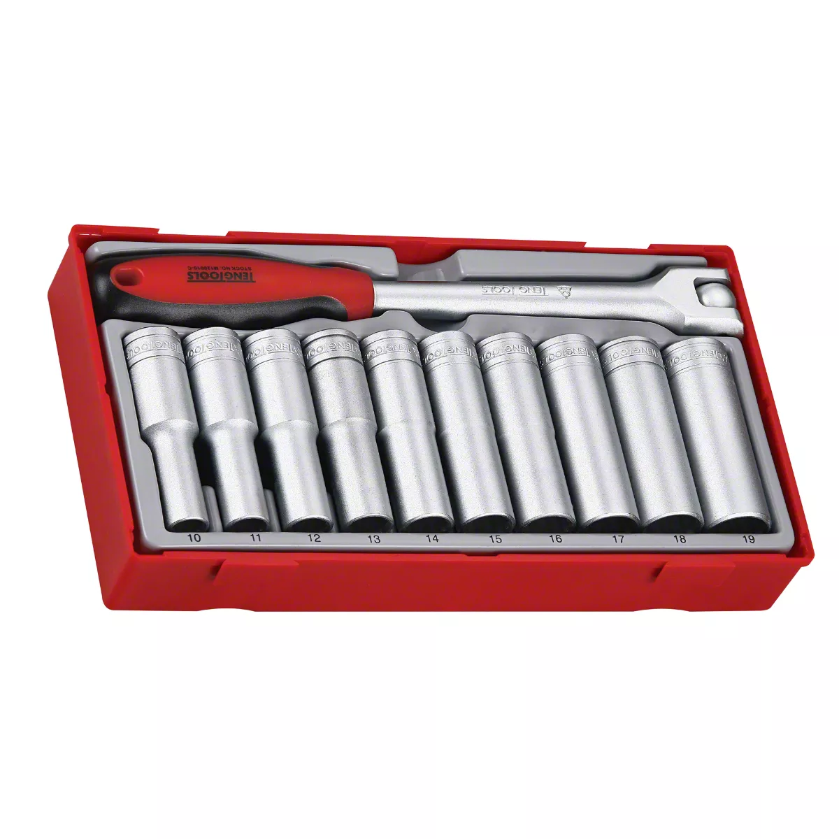 Teng Tools Universal XT 1/2-Inch Drive Metric 12-Point Deep Socket Set ...