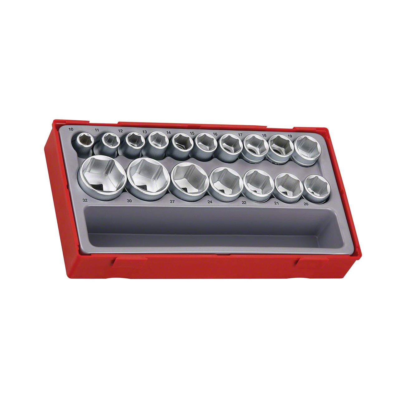 Teng Tools Universal XT 1/2-Inch Drive Metric 6-Point Regular/Shallow ...