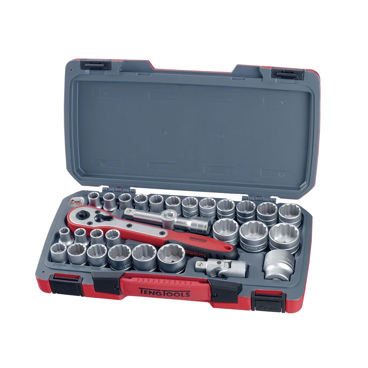 Teng Tools Universal XT 1/2-Inch Drive Metric and SAE 12-Point Regular ...