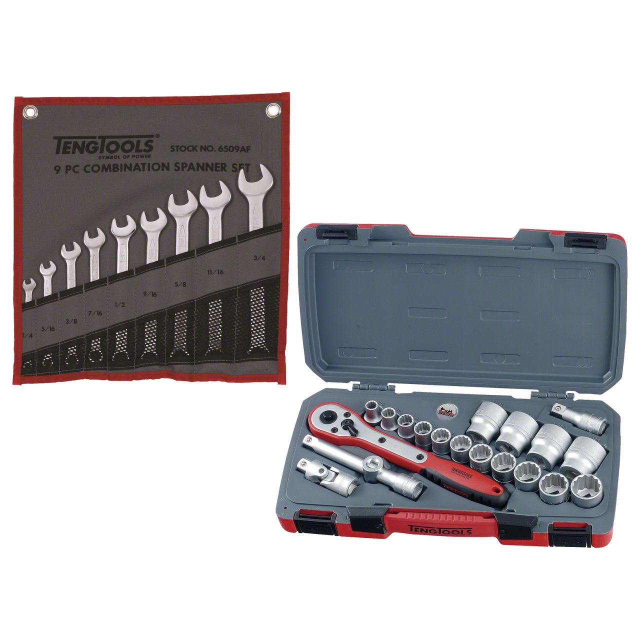 Teng Tools Universal XT 1/2-Inch Drive SAE Socket and Combination ...