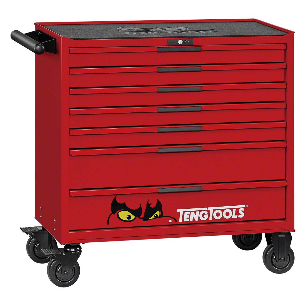 Teng Tools Universal XT 37-Inch PRO35 7-Drawer Roller Cabinet; Red ...