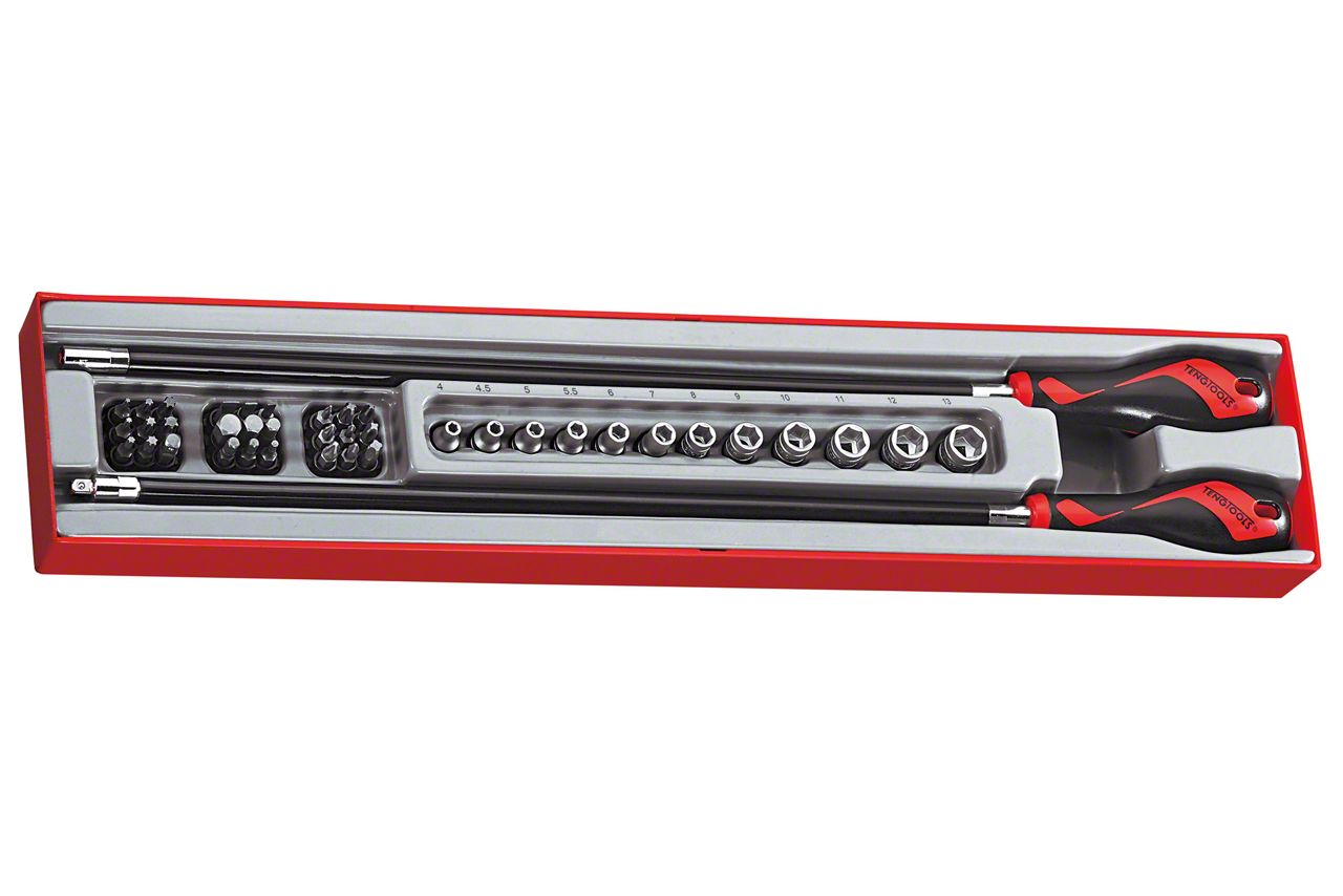 Teng Tools Universal XT Long Flexible Screwdrive and Socket Set; 41 ...