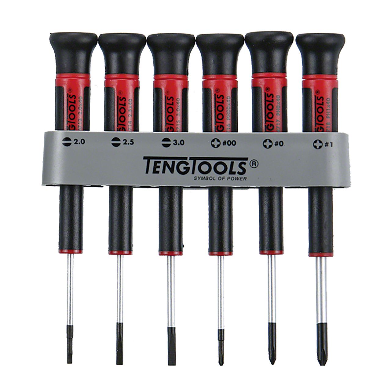 Teng Tools Universal XT Mini Screwdriver Set; Flat and PH Type; 6-Piece ...
