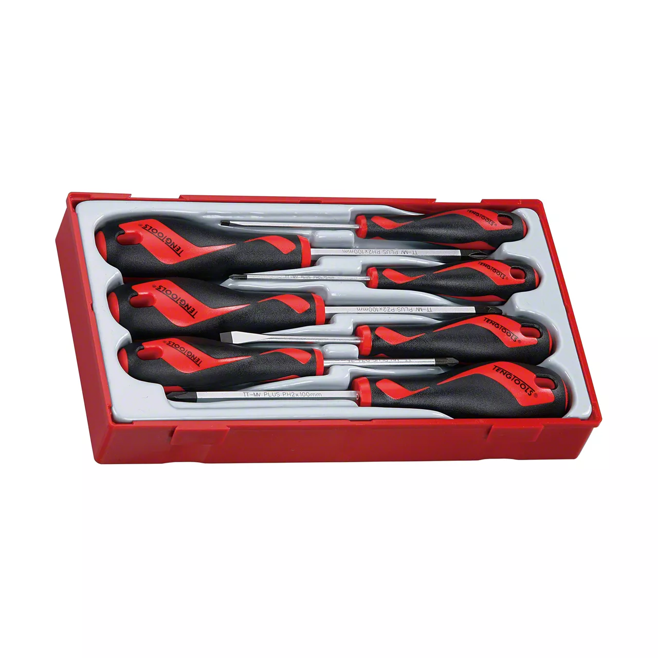 Teng Tools Universal XT Slotted, PH and PZ Type Screwdriver Set; 7 ...