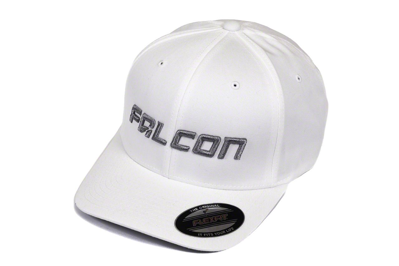 Falcon Shocks Jeep Wrangler Premium FlexFit Hat; White J131020 - Free ...