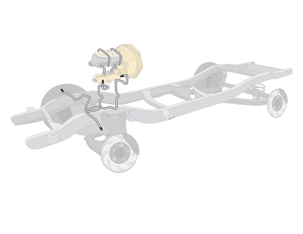 The Right Stuff Detailing Jeep Wrangler Pre-Bent Front Brake Line Kit ...