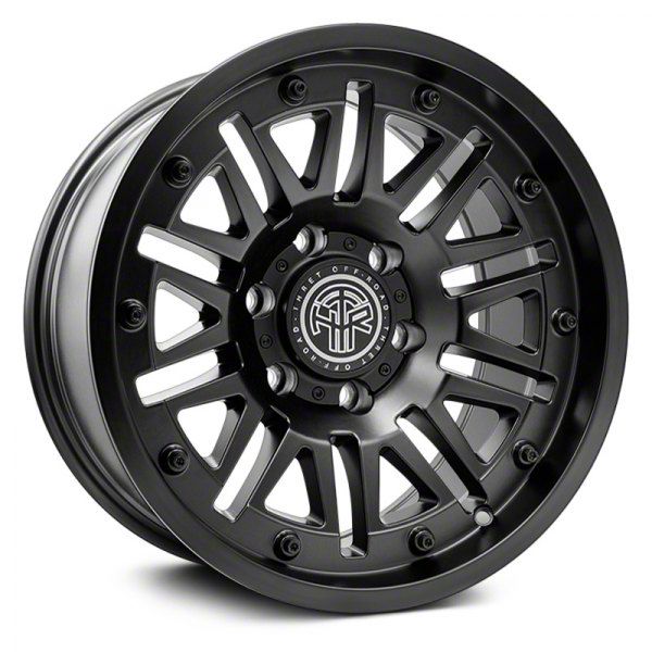 Thret Offroad Titan Storm Satin Black 6-Lug Wheel; 20x9; -12mm Offset ...
