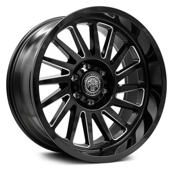Thret Offroad Tacoma Omega Gloss Black Milled 6-Lug Wheel; 20x10; -21mm ...