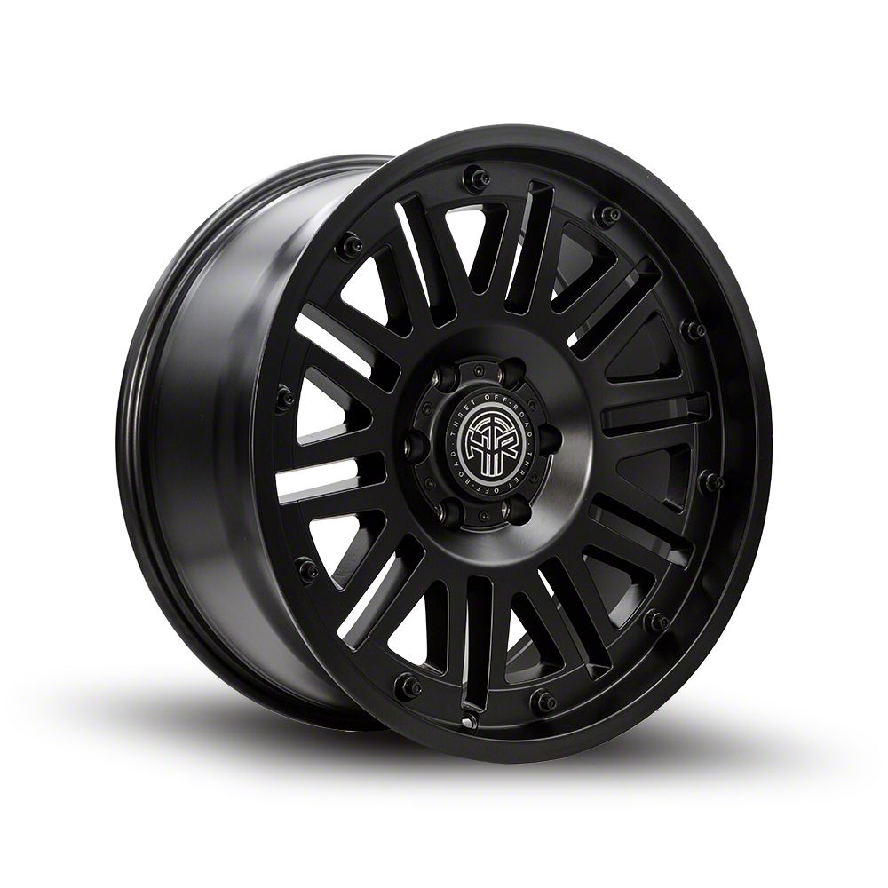 Thret Offroad Jeep Grand Cherokee Storm Satin Black Wheel; 18x9; -12mm ...