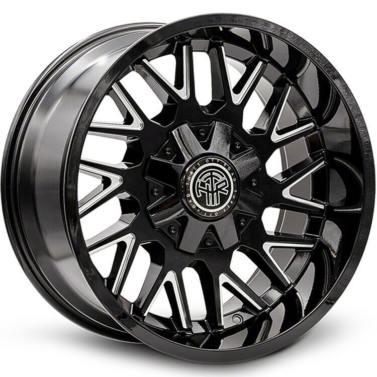 Thret Offroad Jeep Grand Cherokee Revolver Gloss Black Milled Wheel ...