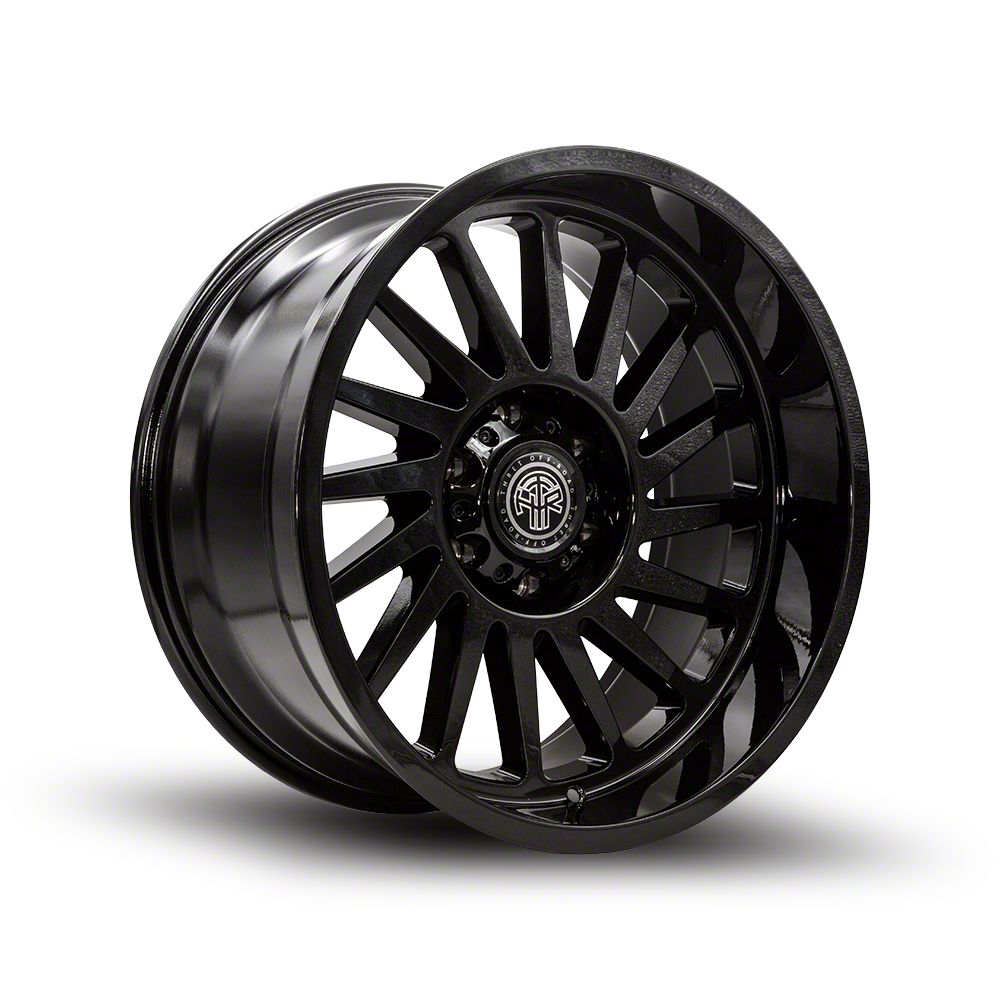 Thret Offroad Titan Omega Gloss Black 6-Lug Wheel; 22x10; -21mm Offset ...