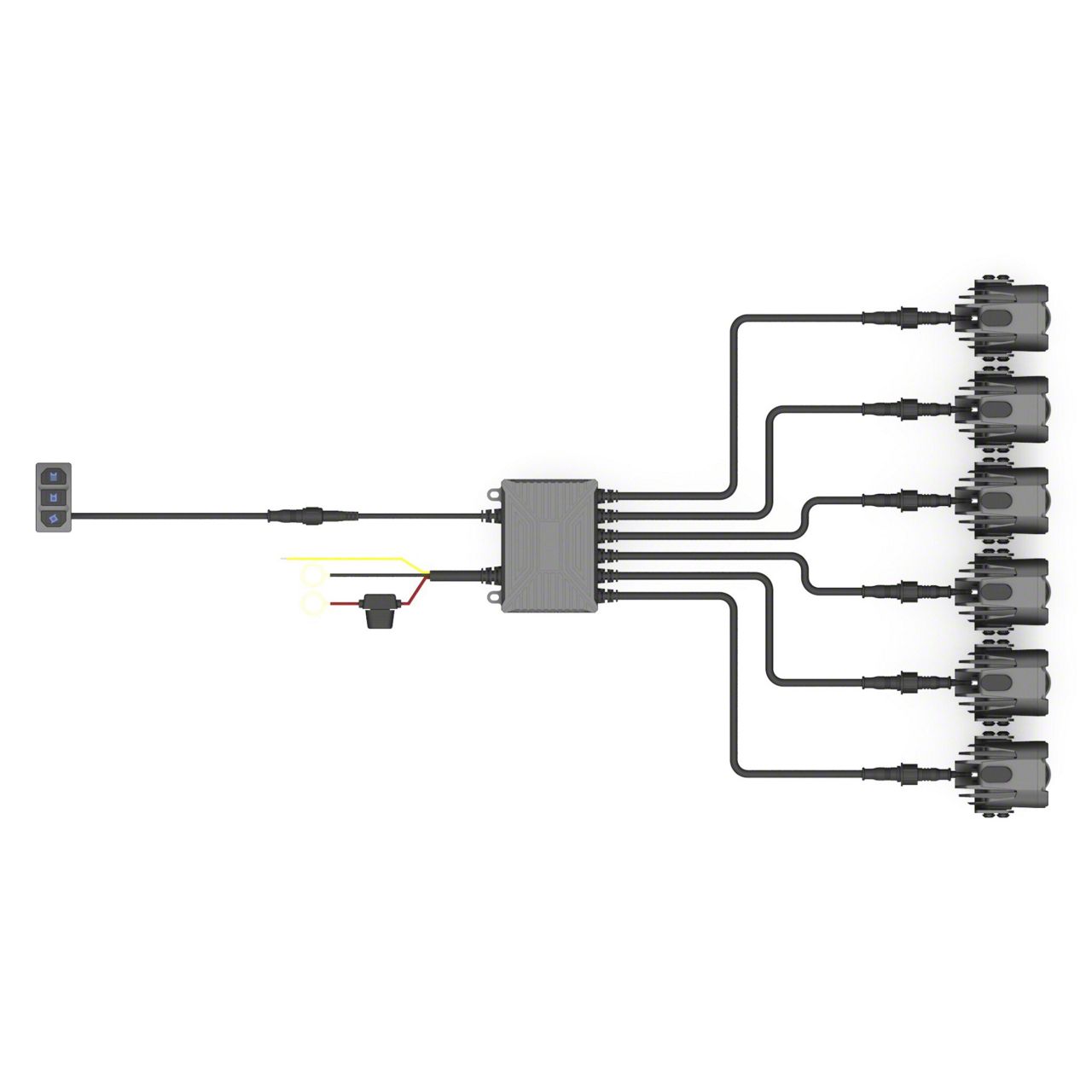 Tiny Monster Jeep Gladiator Concept Pro Mini Series 2-Inch Cube LED Pod ...