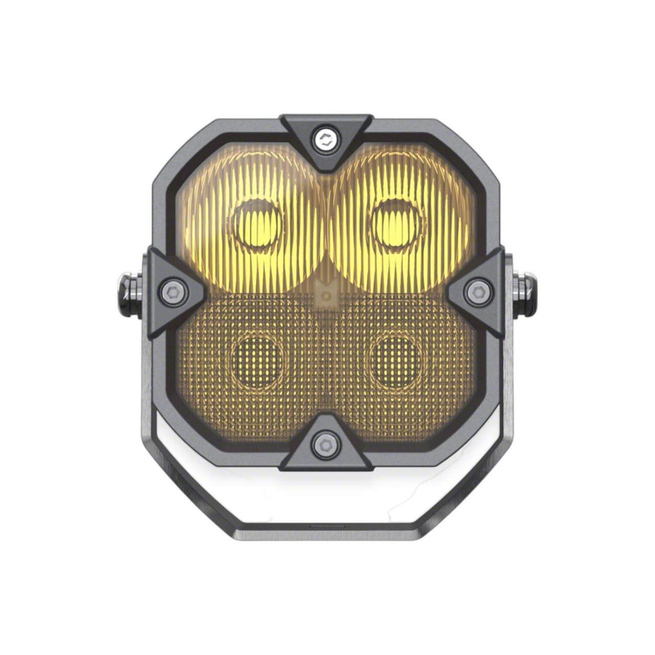 Tiny Monster Jeep Gladiator Concept Pro Series 3-Inch Cube LED Pod Lights; Fog Beam 4211F ...