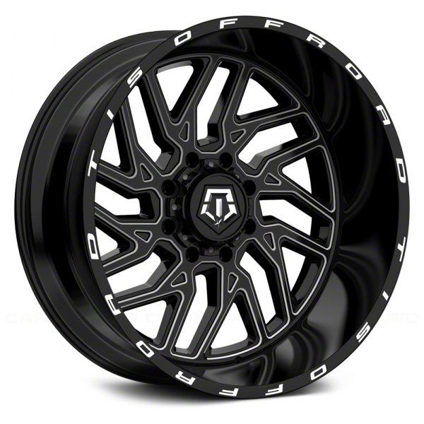 TIS Titan 544BM Gloss Black 6-Lug Wheel; 22x12; -51mm Offset A260704 ...
