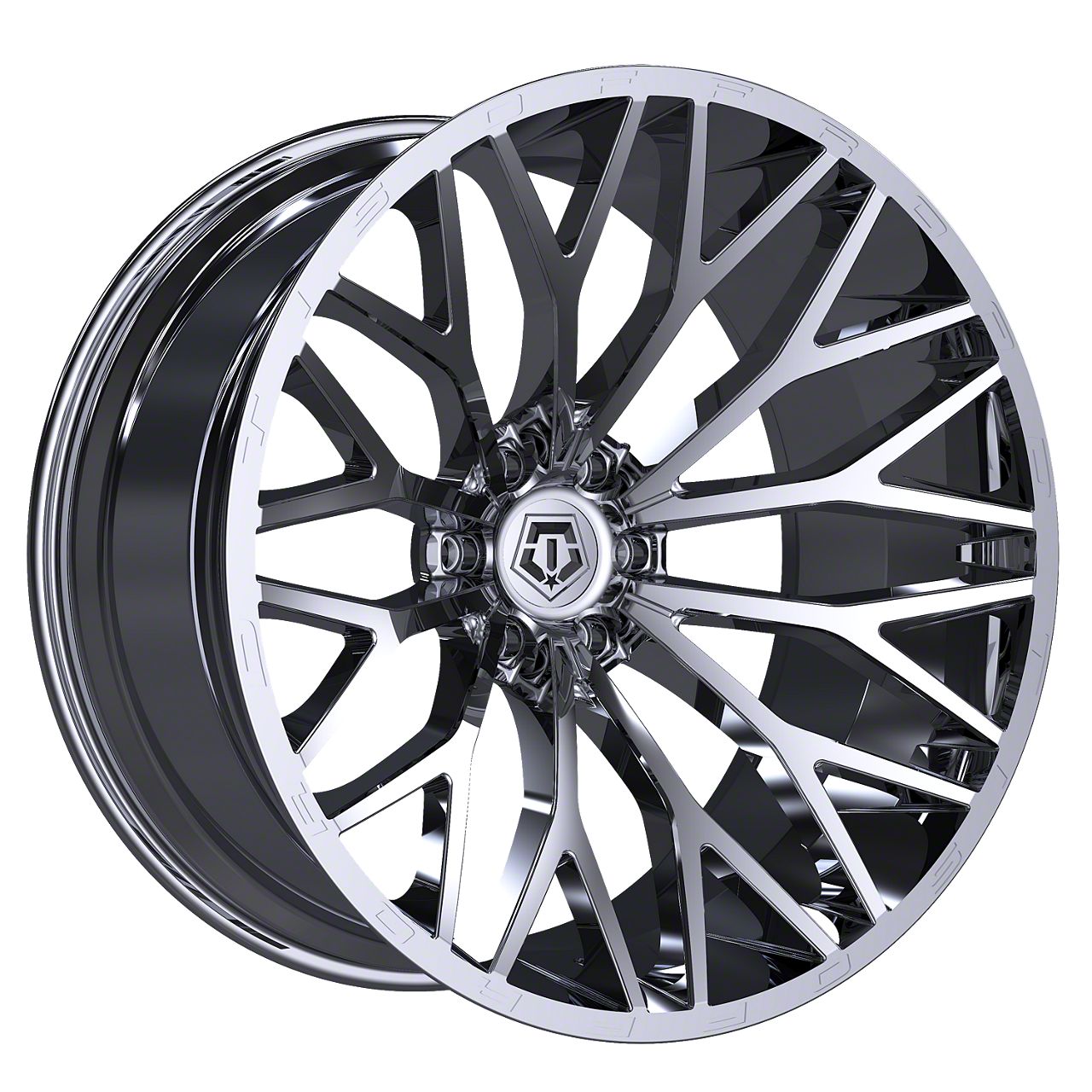 TIS Titan 566 Chrome 6-Lug Wheel; 22x10; 10mm Offset A276719 (04-15 ...