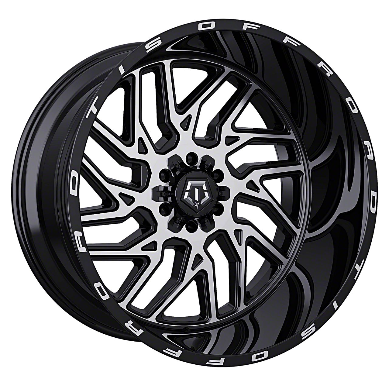 TIS Tacoma 544 Gloss Black 6-Lug Wheel; 22x12; -44mm Offset A273165 (05 ...